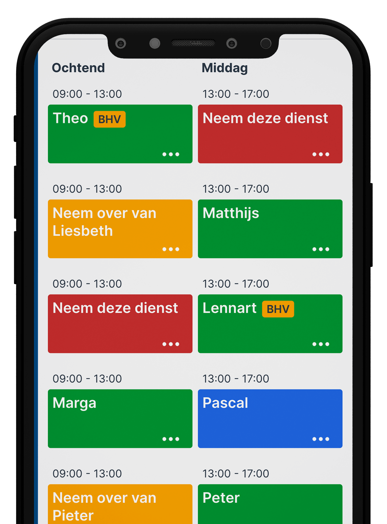 Mobiele app – Het Rooster