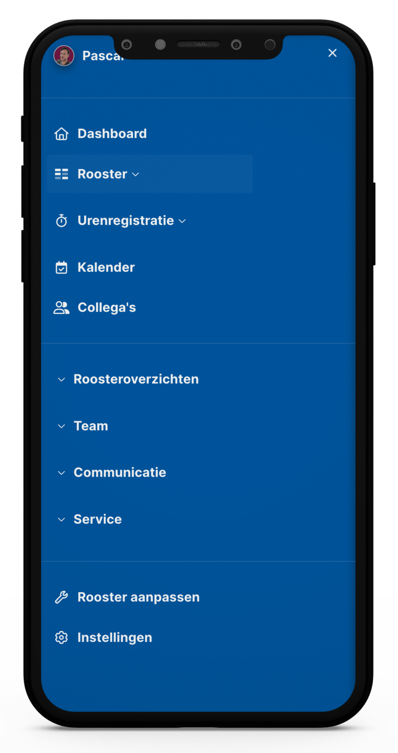 Mobiele app – Het Rooster